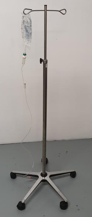 Modern Drip stand With Iv & Giving set | FILM MEDICAL