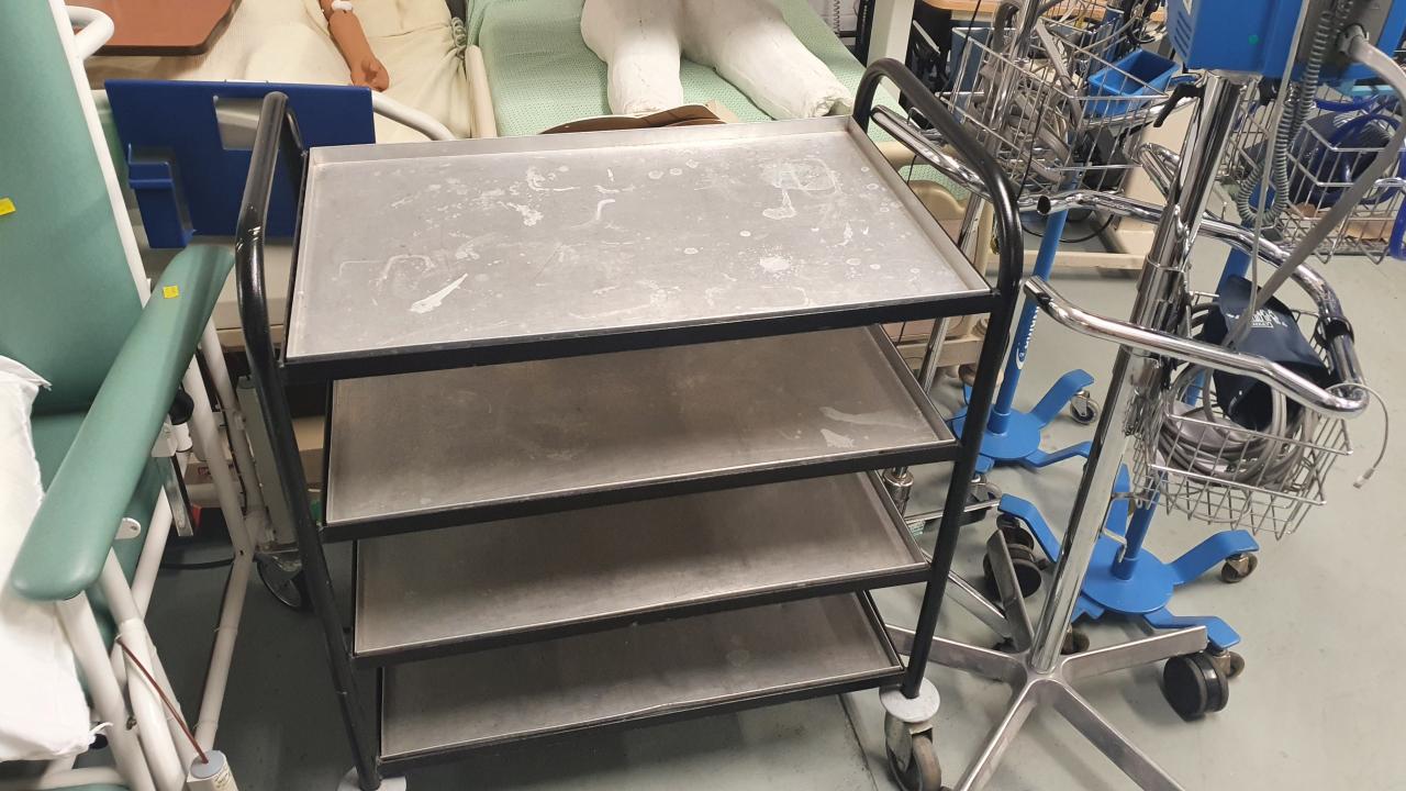 3 tier black trolley | FILM MEDICAL