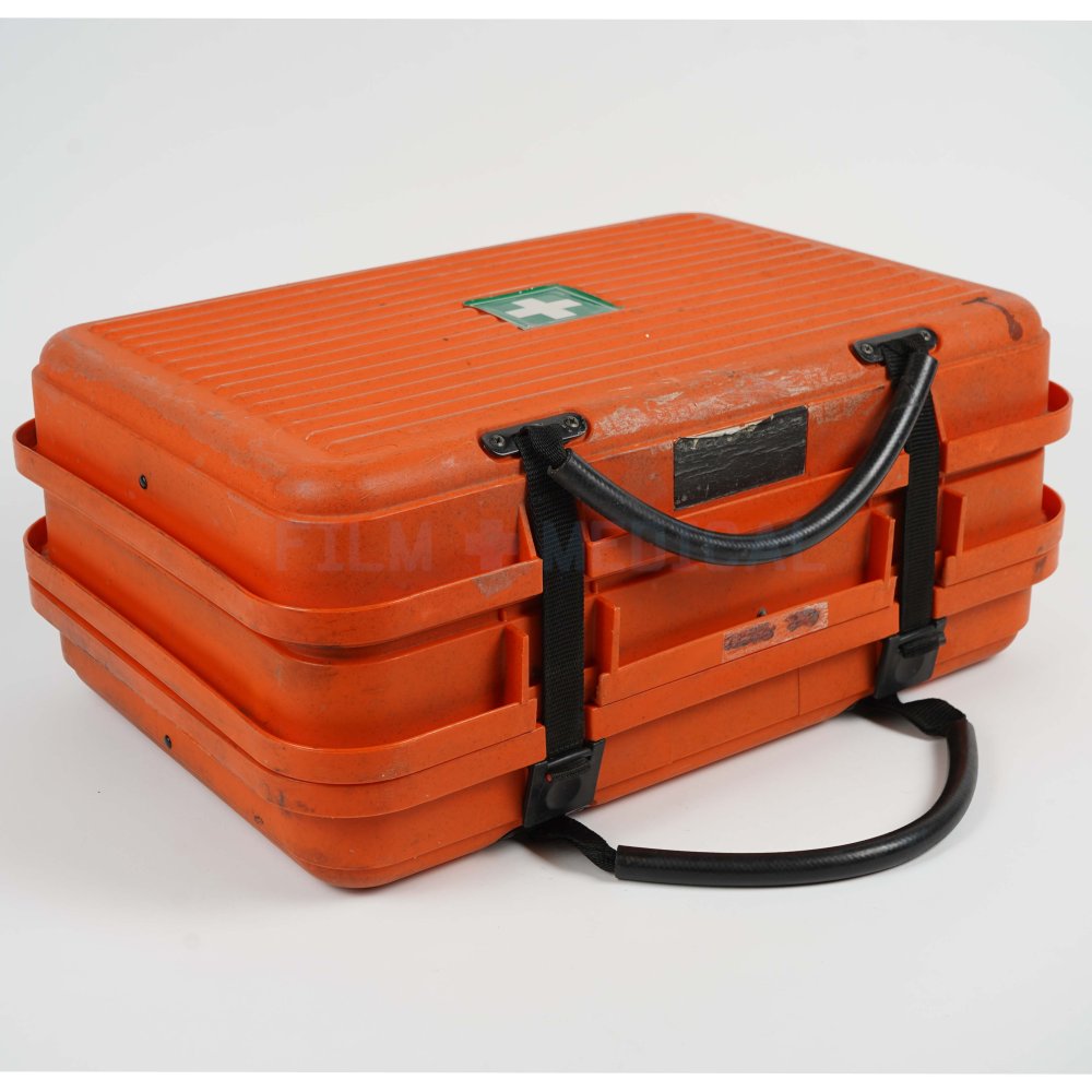 Orange Paramedic Box With Ambu Bag & Soft Dressing | FILM MEDICAL