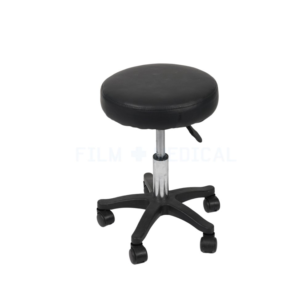 Black Wheelie Stool | FILM MEDICAL