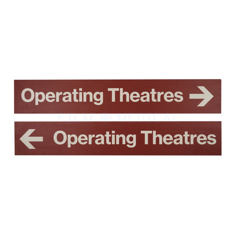 Red Signs Operating Theatres Priced Individually | FILM MEDICAL