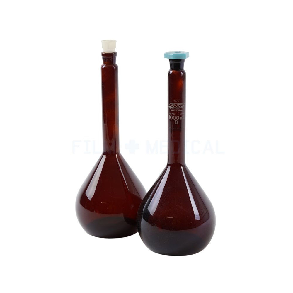 Brown Volumetric Flasks Priced Individually | FILM MEDICAL