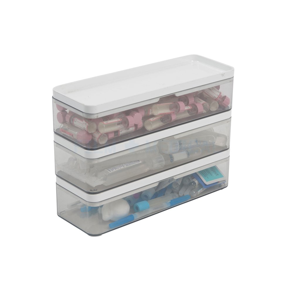 Clear Stacking Storage Boxes Priced Individually 10x28 | FILM MEDICAL