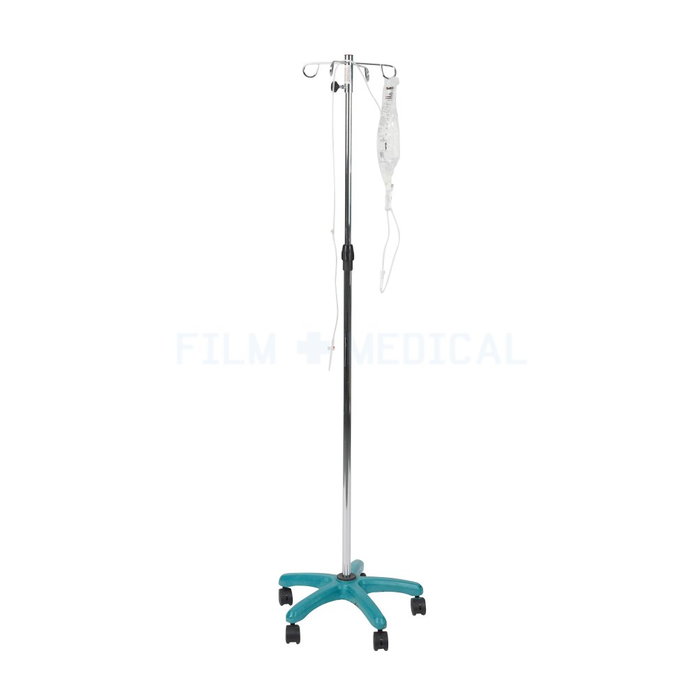 Dark Turquoise Drip Stand IV & With Giving Set | FILM MEDICAL