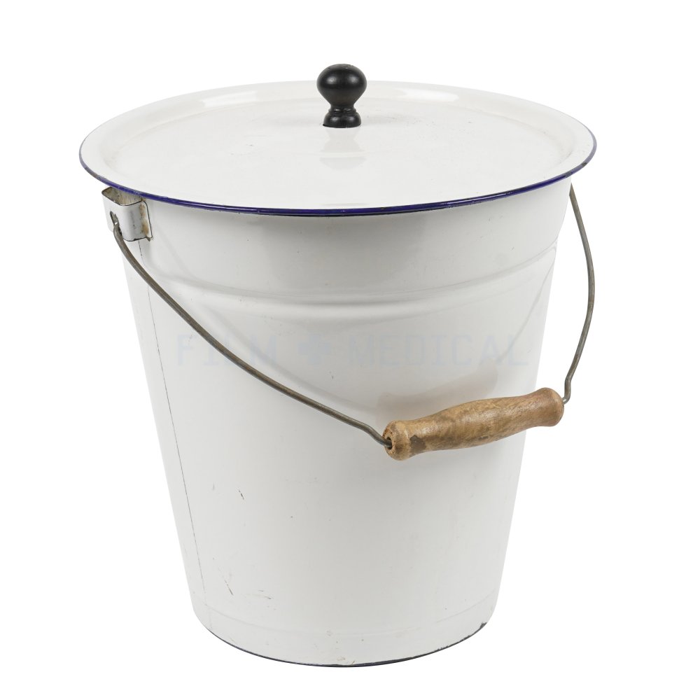 Enamel Bucket With Lid | FILM MEDICAL