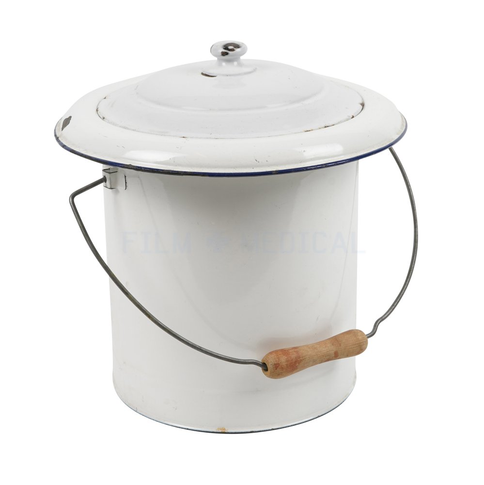 Enamel Bucket With Lid | FILM MEDICAL