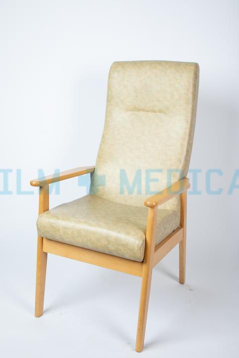 Visitor Chair High Back in Beige | FILM MEDICAL