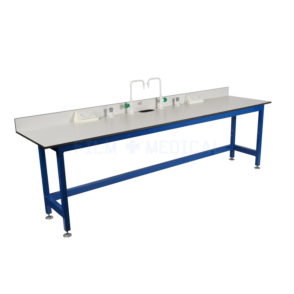Lab Table 2 Parts With Gas Taps | FILM MEDICAL