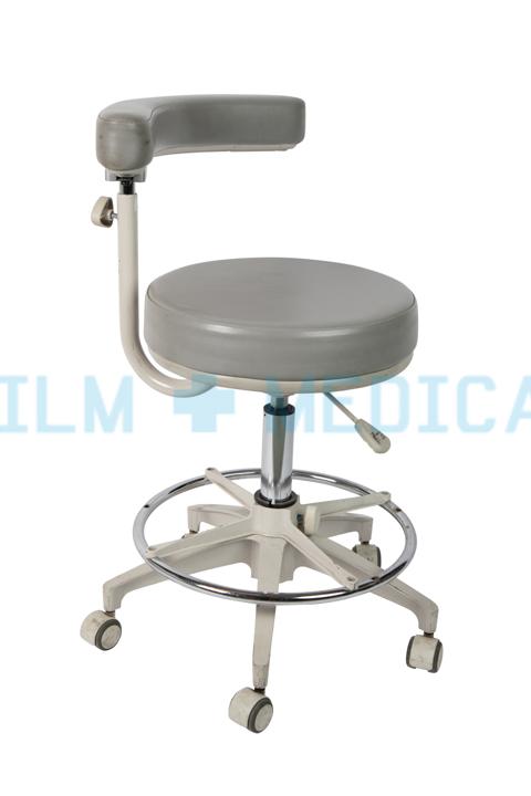 Grey Swivel Stool | FILM MEDICAL
