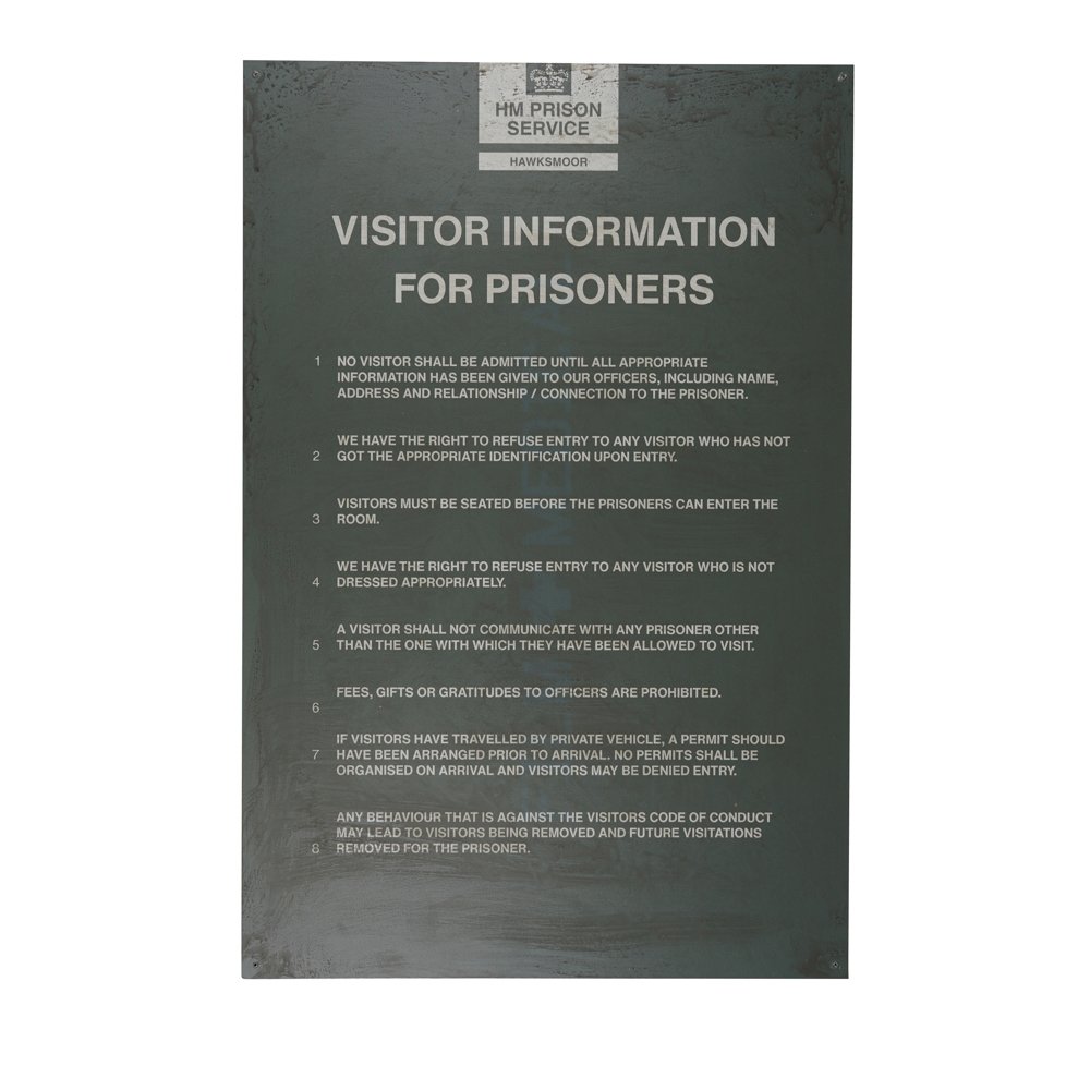 Prison Sign Visitors Information For Prisoners | FILM MEDICAL