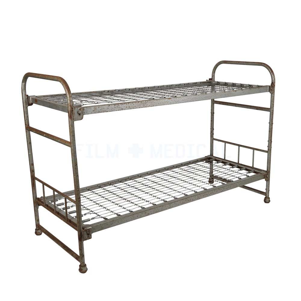 Rusted Bunk Bed With Horsehair Mattress | FILM MEDICAL