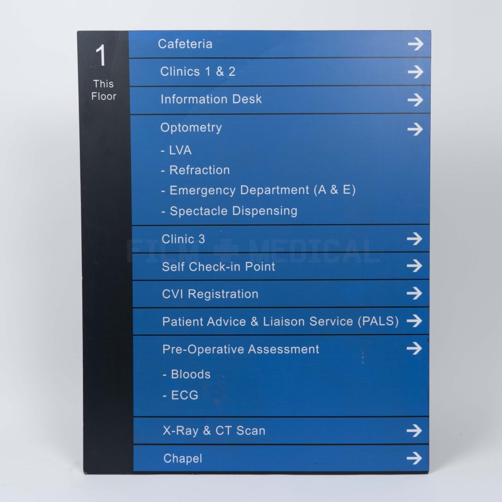 Hospital Sign Cafeteria Large | FILM MEDICAL
