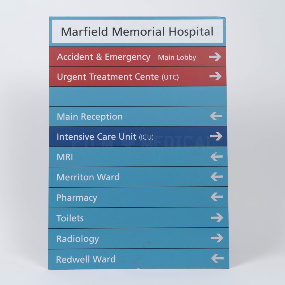 Hospital Sign Accident & Emergency Main Lobby | FILM MEDICAL