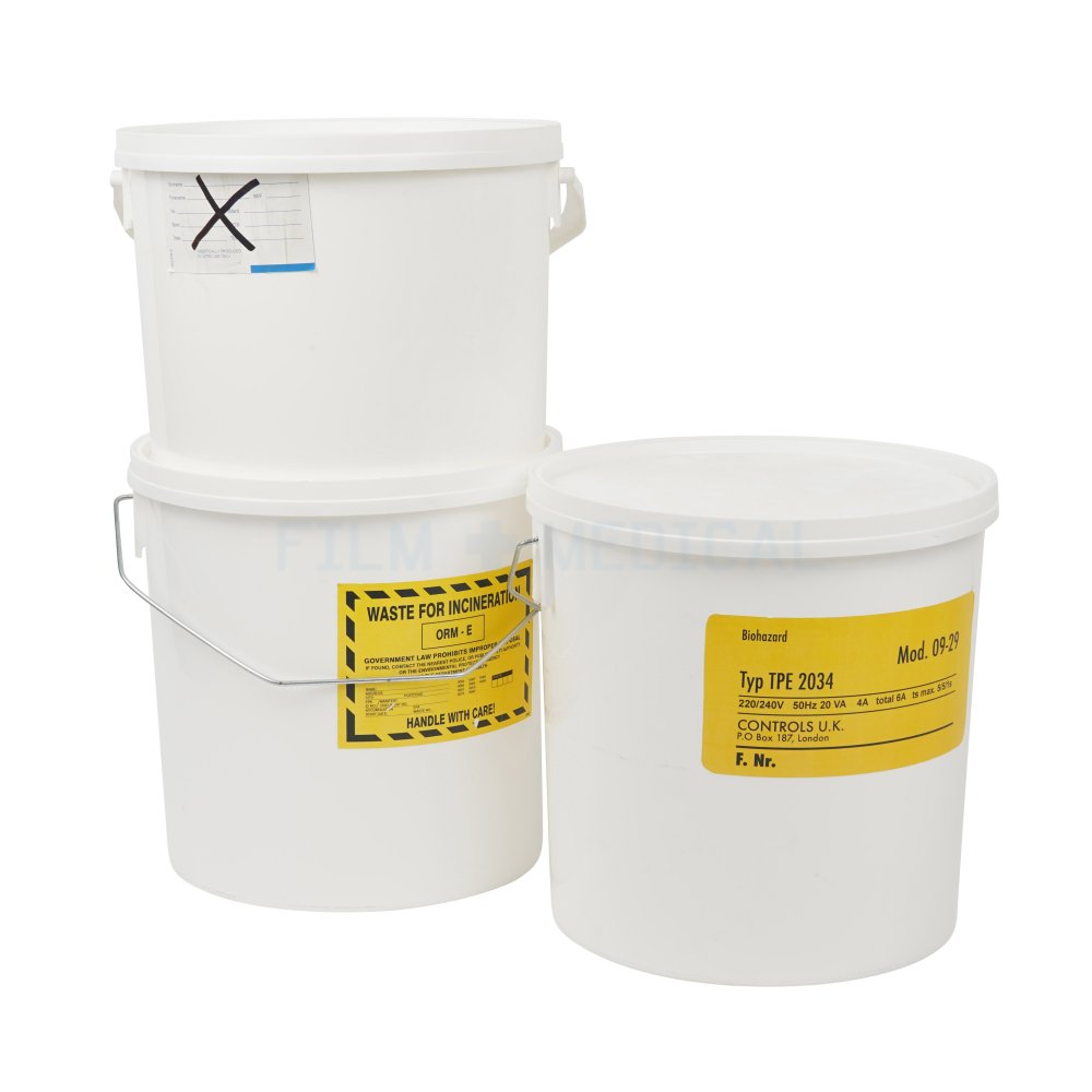 White Buckets Large Priced individually | FILM MEDICAL