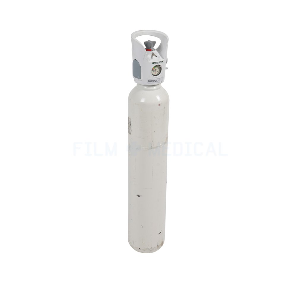 Modern White Oxygen Canister | FILM MEDICAL