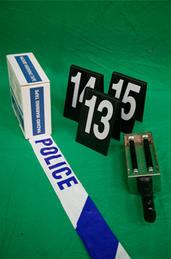 Police Tape and Scene of Crime Markers | FILM MEDICAL