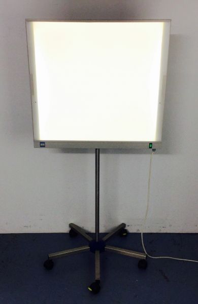 Light box on wheeled stand. | FILM MEDICAL