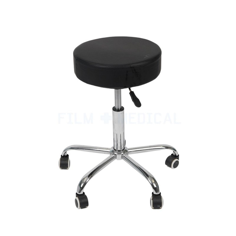 Black Wheelie Stool | FILM MEDICAL
