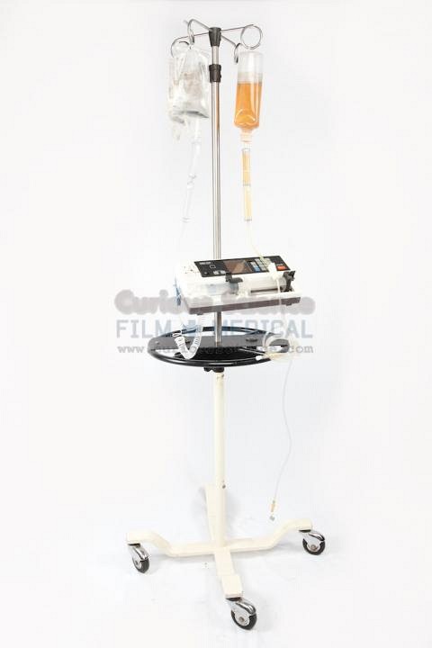 Syringe Driver On Drip Stand | FILM MEDICAL