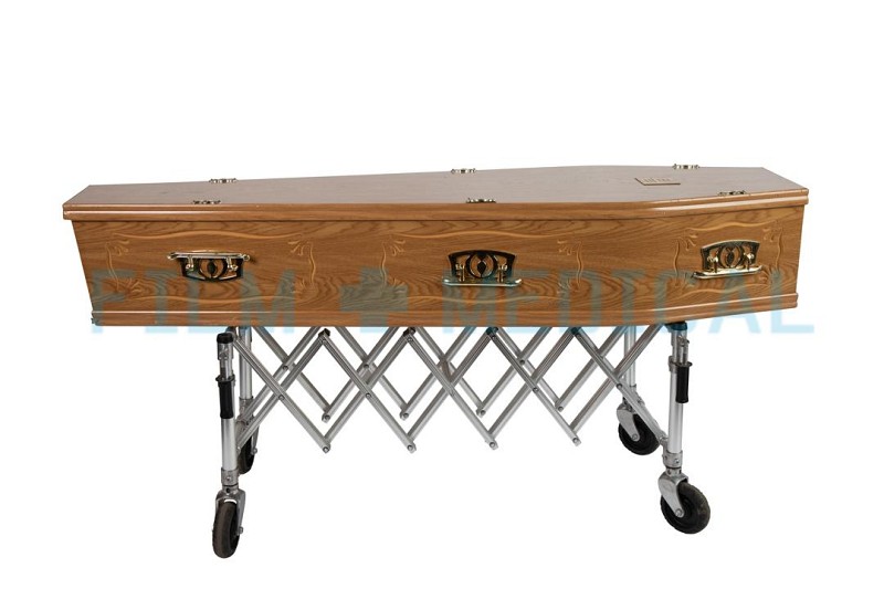 Coffin with Brass Effect Handles (coffin only) | FILM MEDICAL