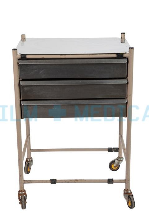 Trolley Rectangular with 3 Drawers | FILM MEDICAL