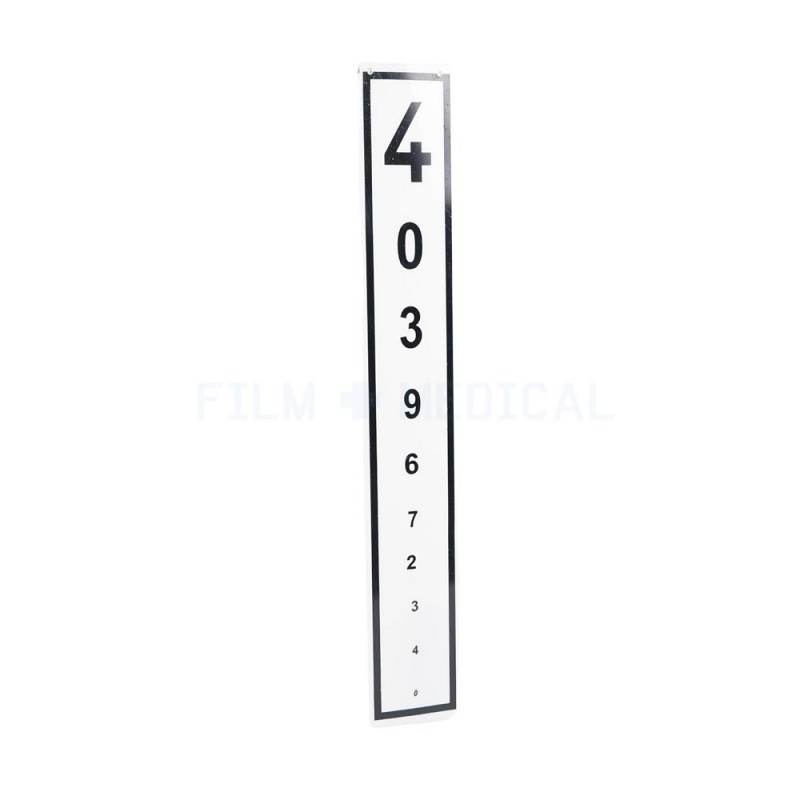 Number Eye Chart | FILM MEDICAL