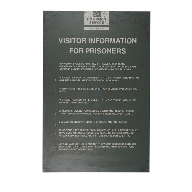 Prison Sign Visitors Information For Prisoners | FILM MEDICAL