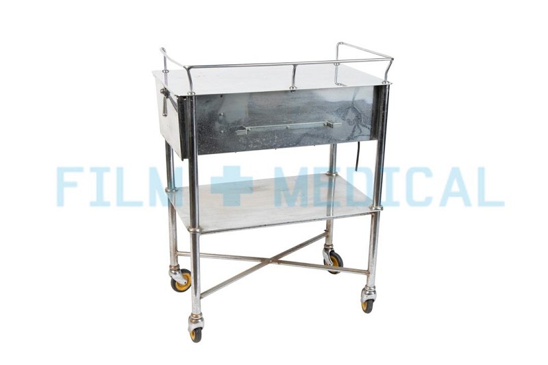 Instrument Trolley with Drawers in Stainless Steel | FILM MEDICAL