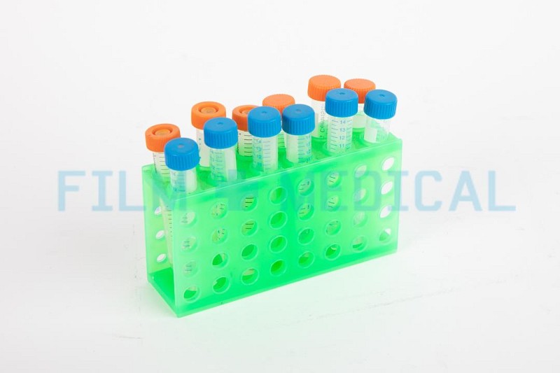 Vials in Green Rack | FILM MEDICAL